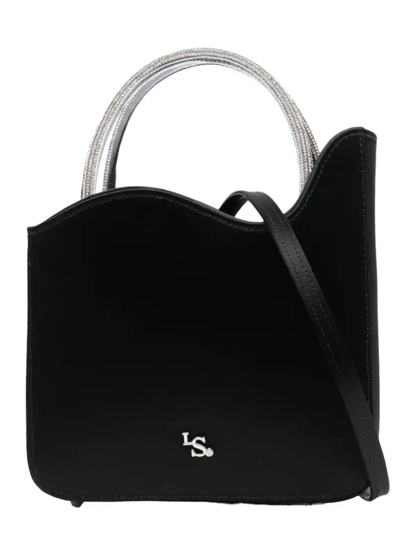 LE SILLA Micro Ivy Satin Bag - Black
