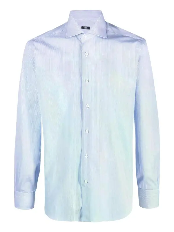 BARBA NAPOLI Button Shirt - Blue