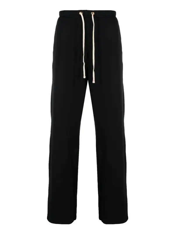 LES TIEN Drawstring-fastening Waist Trousers - Black