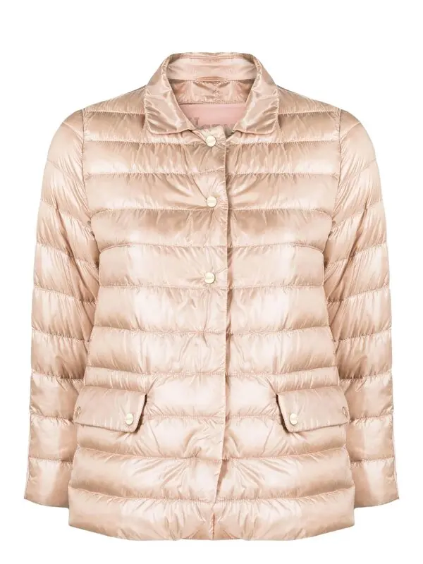 Herno Button-fastening Padded Jacket - Pink