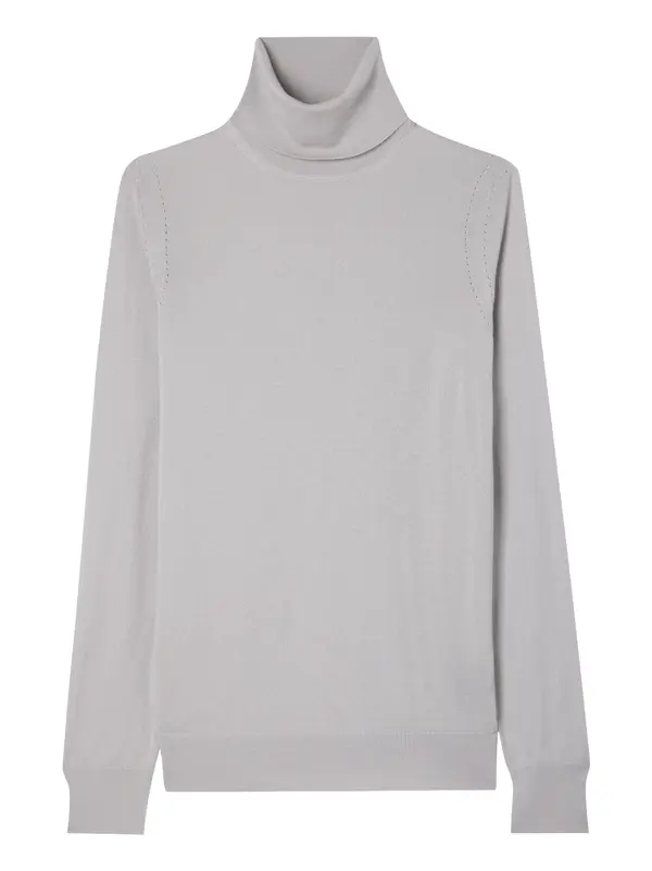 Loro Piana Cashmere Turtleneck Sweater - Gray