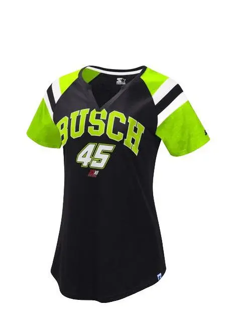 STARTER Kurt Busch Graphic V-neck T-shirt - Black