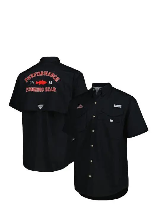 Columbia Georgia Bulldogs Bonehead Button-up Shirt - Black
