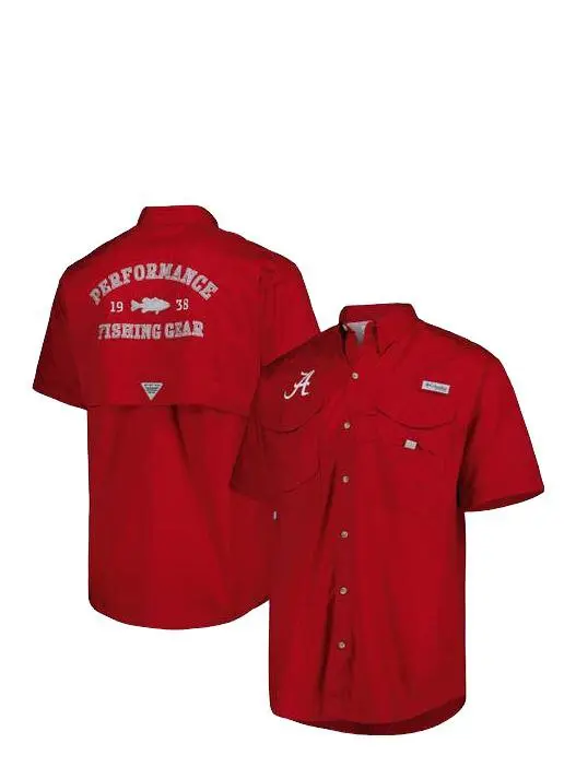 Columbia Alabama Tide Bonehead Button-up Shirt - Crimson