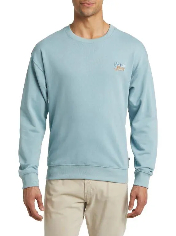 SWANNIES Embroidered French Terry Sweatshirt - Reef
