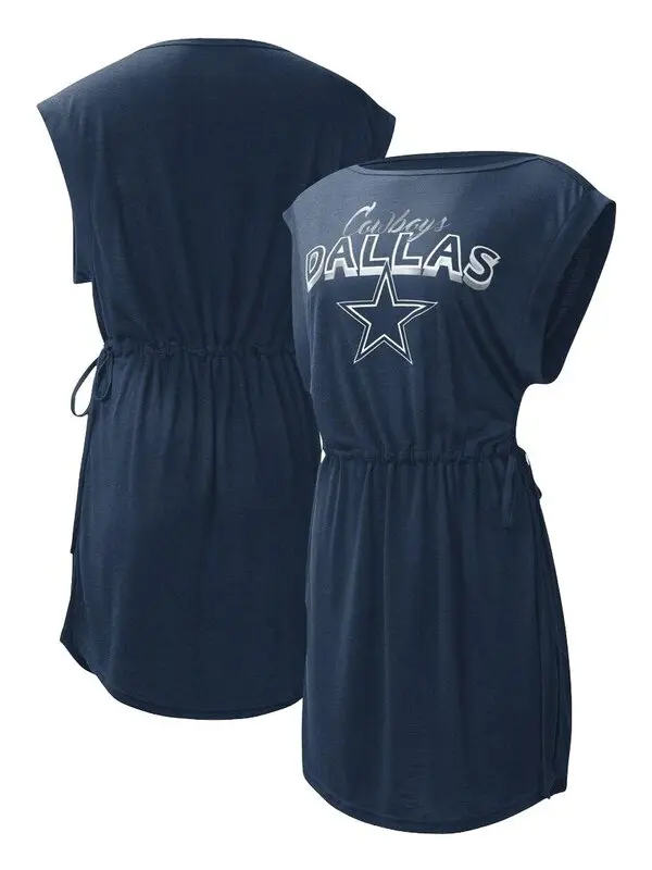 G-III SPORTS BY CARL BANKS Dallas Cowboys Swimsuit Cover-up - Navy