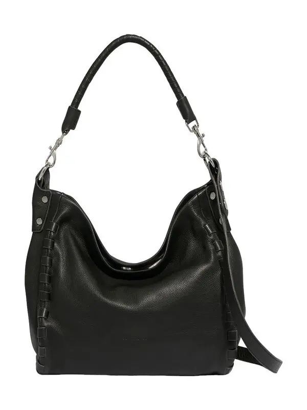 AIMEE Zen Leather Hobo - Black