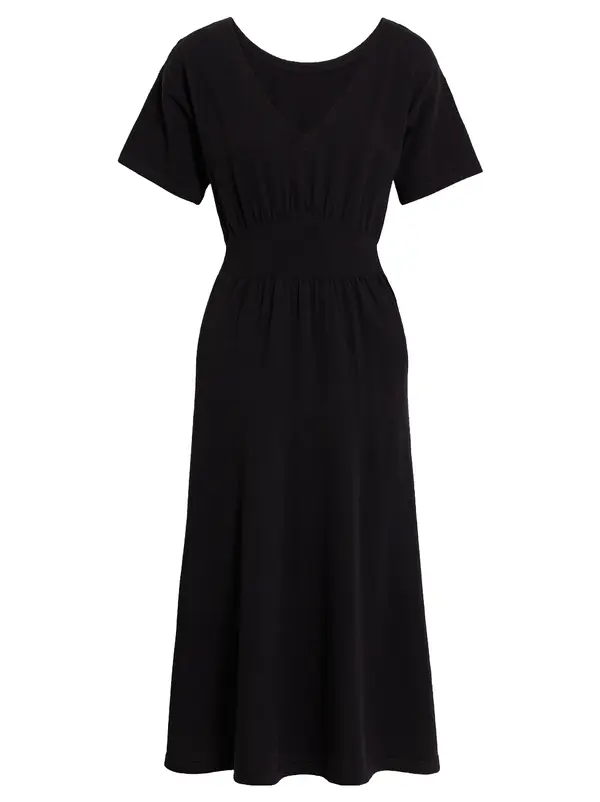 Chinti & Parker Cotton Midi Dress - Black