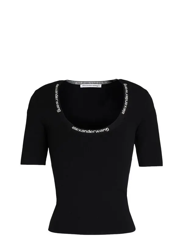 Alexander Wang Stretch-knit Top - Black
