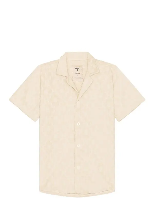 Oas Machu Cuba Terry Shirt In Brown - Beige