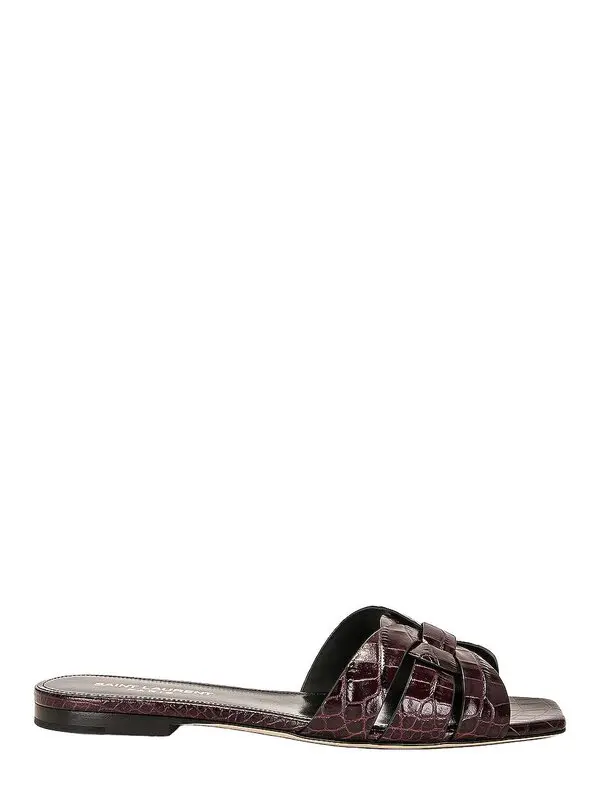 Saint Laurent Tribute Sandal - Barolo