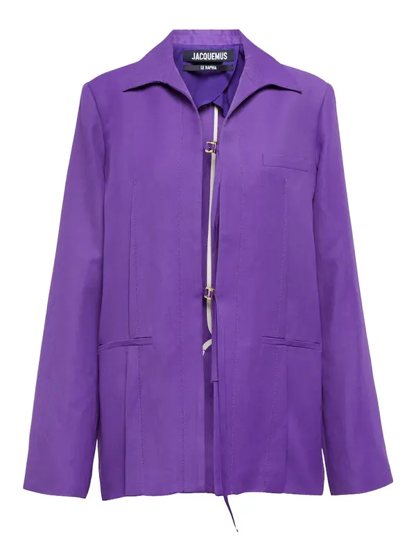 Jacquemus Amaro Twill Jacket - Purple