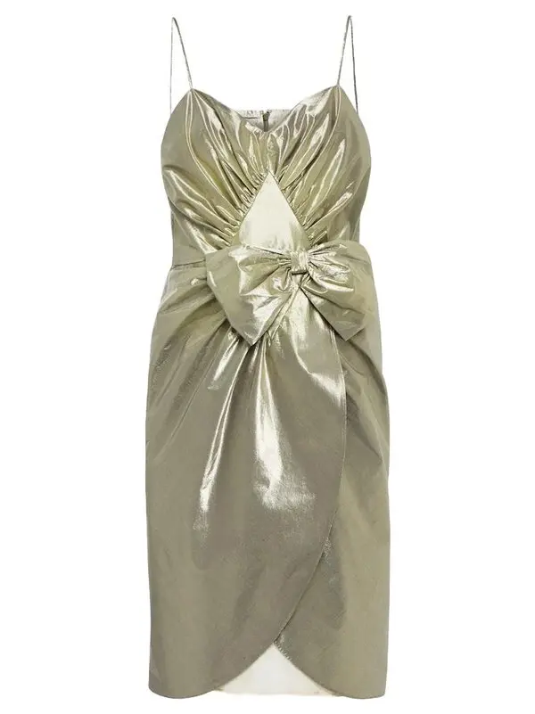 MAISON MARGIELA Metallic Midi Dress - Silver
