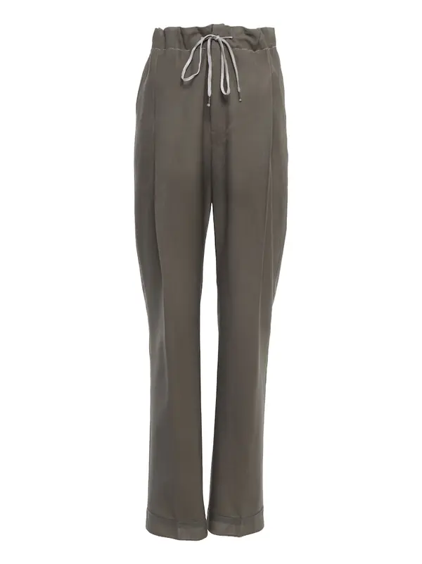 MAISON MARGIELA Wide-leg Wool Trousers - Grey
