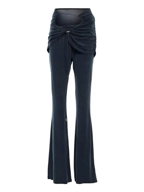 Jacquemus Le Pantalon Espelho Flared Pants - Blue