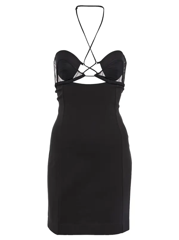 NENSI DOJAKA Cutout Minidress - Black