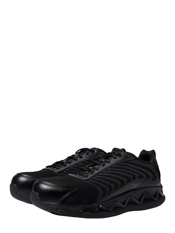 REEBOK Zig Elusion Heritage Work Sd Comp Toe High Top Lace-up Athletic Shoes - Black