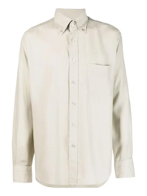 TOM FORD Long-sleeve Buttoned Shirt - Green