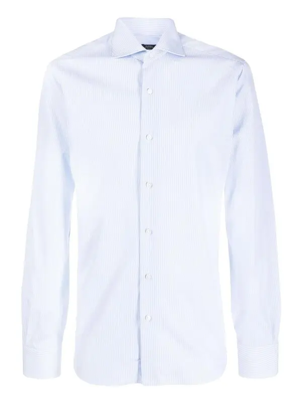 BARBA NAPOLI Classic Button-up Shirt - Blue