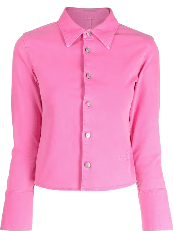 MAISON MARGIELA Slim-fit Long-sleeve Shirt - Pink