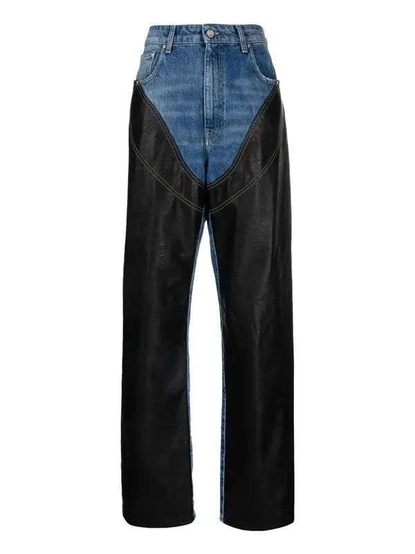 Stella McCartney Paneled Jeans - Blue