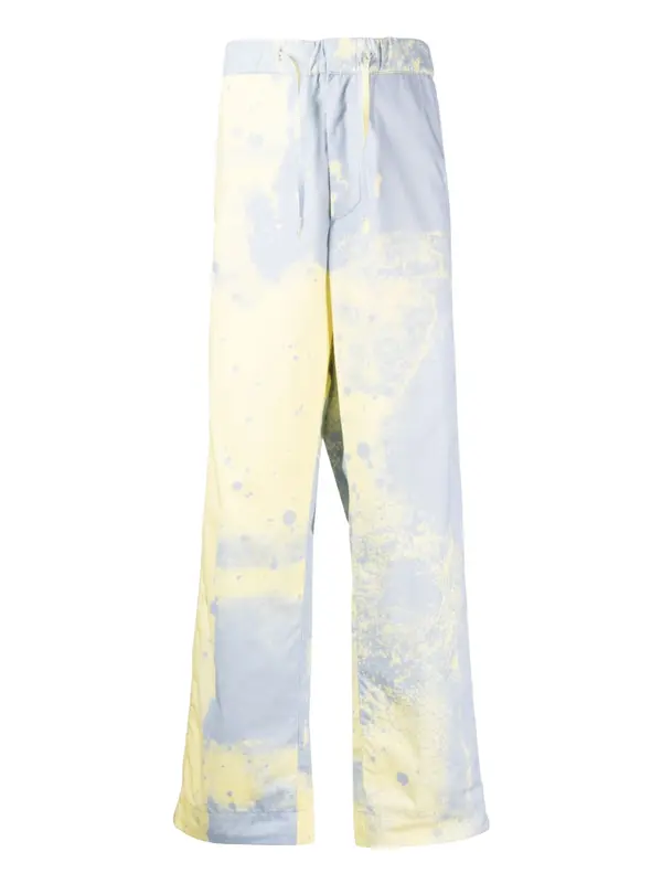 OAMC Spray-paint Straight-leg Trousers - Yellow