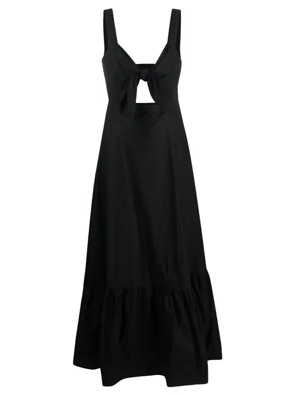 La DoubleJ Peek-a-boo Cut-out Maxi Dress - Black