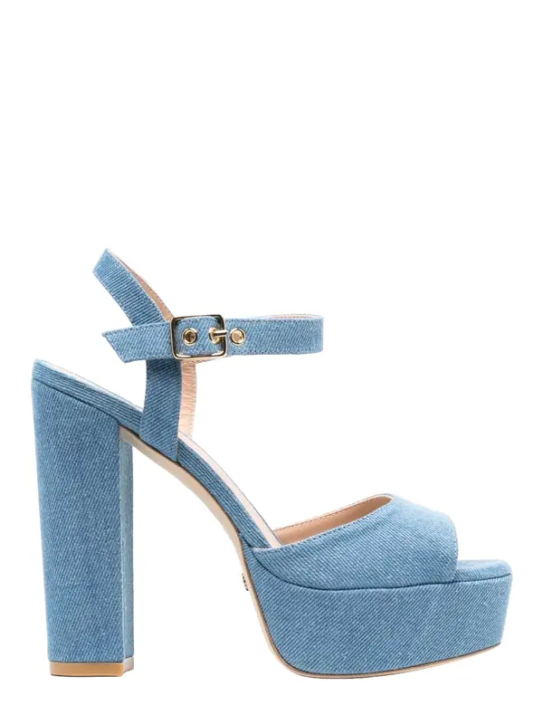 STUART WEITZMAN Platform Sandals - Blue