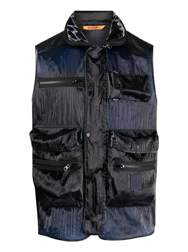 Paul & Shark Multi-pocket Gilet - Blue
