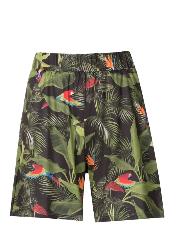 LYGIA & NANNY Lara Botanical-print Shorts - Green