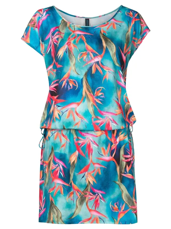 LYGIA & NANNY Shiva-print Minidress - Blue