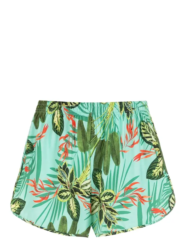LYGIA & NANNY Lee Tropical Print Shorts - Green