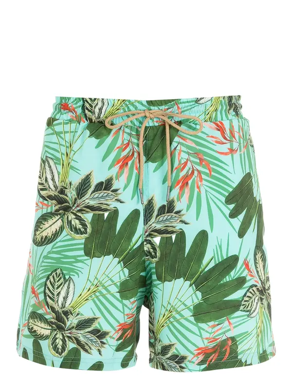 LYGIA & NANNY Foliage-print Swimming Shorts - Green
