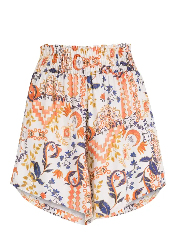 LYGIA & NANNY Camelia Printed Shorts - Neutrals