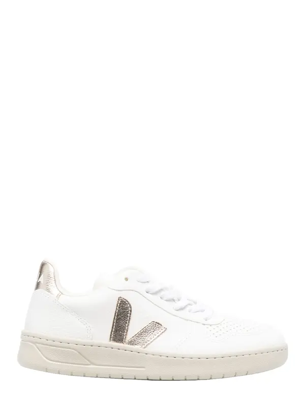 VEJA V-10 Leather Sneakers - White