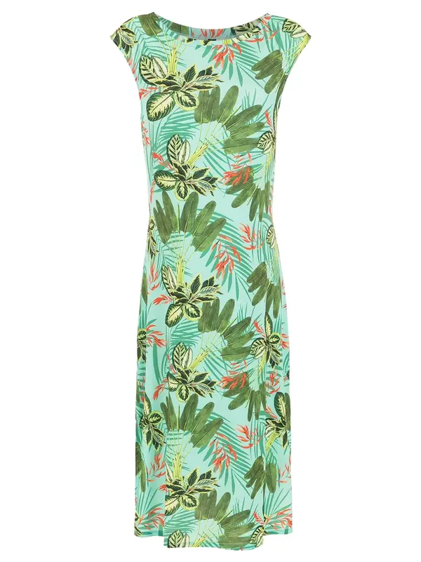 LYGIA & NANNY Zababa Tropical Print Dress - Green