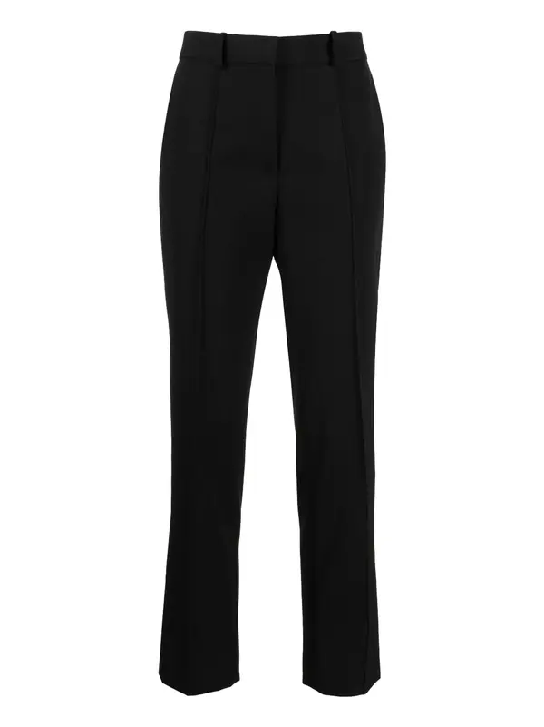 LANVIN High-rise Straight-leg Trousers - Black