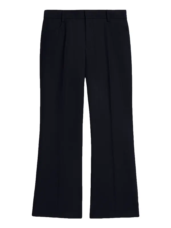 Ami Cropped Flared Trousers - Black