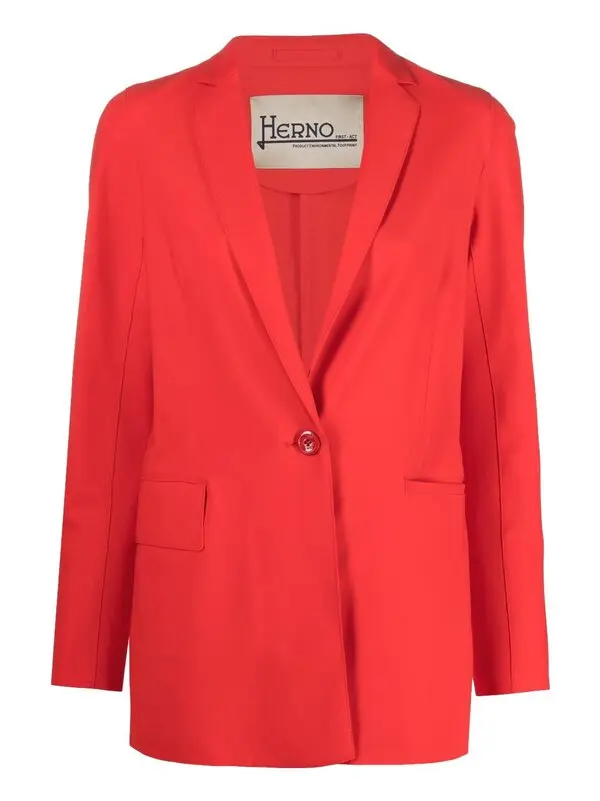 Herno Single-breasted Blazer - Red