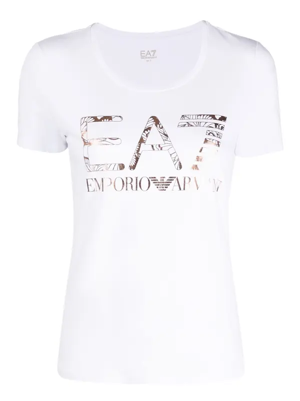 Emporio Armani Metallic Logo T-shirt - White