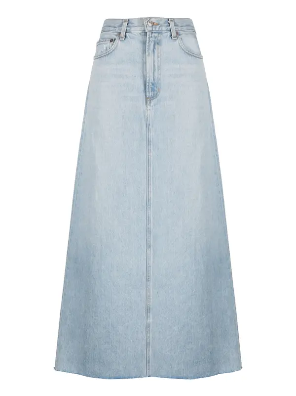 AGOLDE Maxi Denim Skirt - Blue