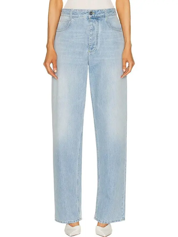 Bottega Veneta Wide Leg Jeans - Light Bleach