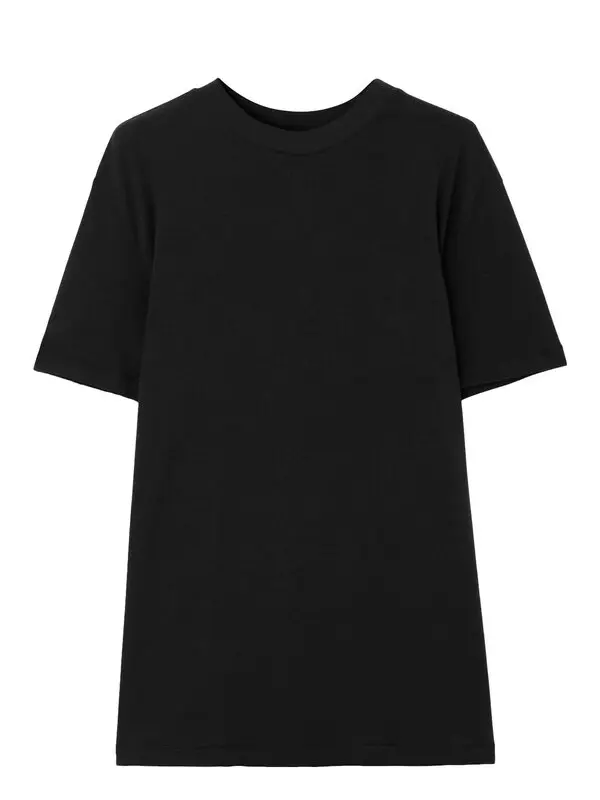 SKIMS Boyfriend Stretch-modal And Cotton-blend Jersey T-shirt - Black