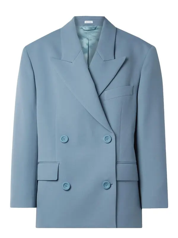Acne Studios Double-breasted Twill Blazer - Blue