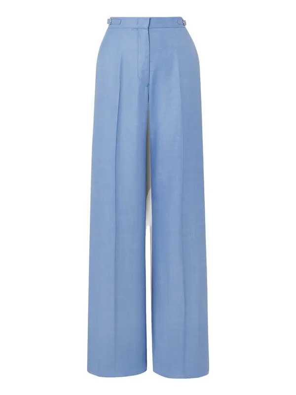 Gabriela Hearst Vesta Straight-leg Pants - Blue