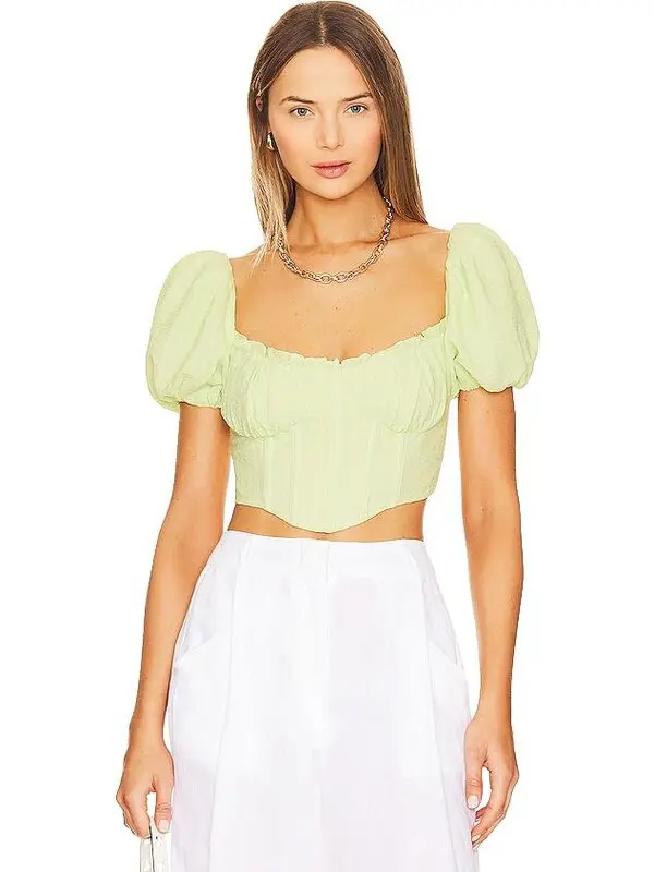Astr The Label Paola Top - Lime