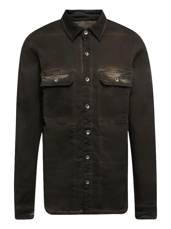 Rick Owens Denim Shirt - Brown