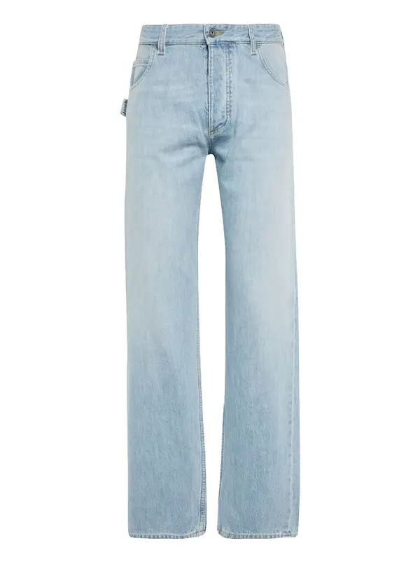 Bottega Veneta Mid-rise Straight Jeans - Blue