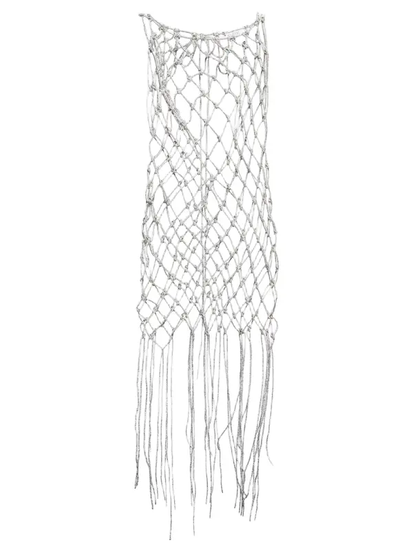 Giuseppe Di Morabito Crystal-embellished Mini Dress - Silver