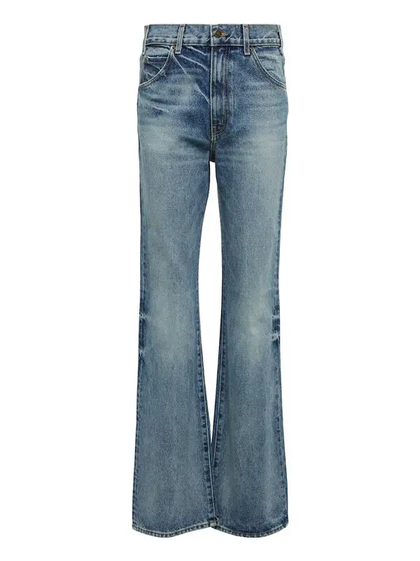 NILI LOTAN Joan High-rise Straight Jeans - Blue